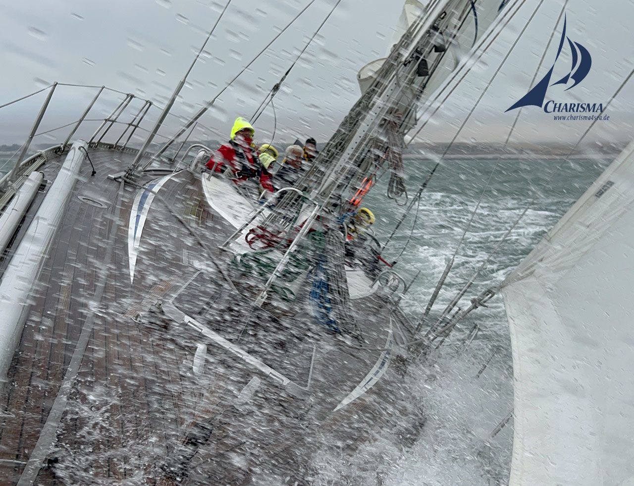 Nasse Kreuz gen Portsmouth