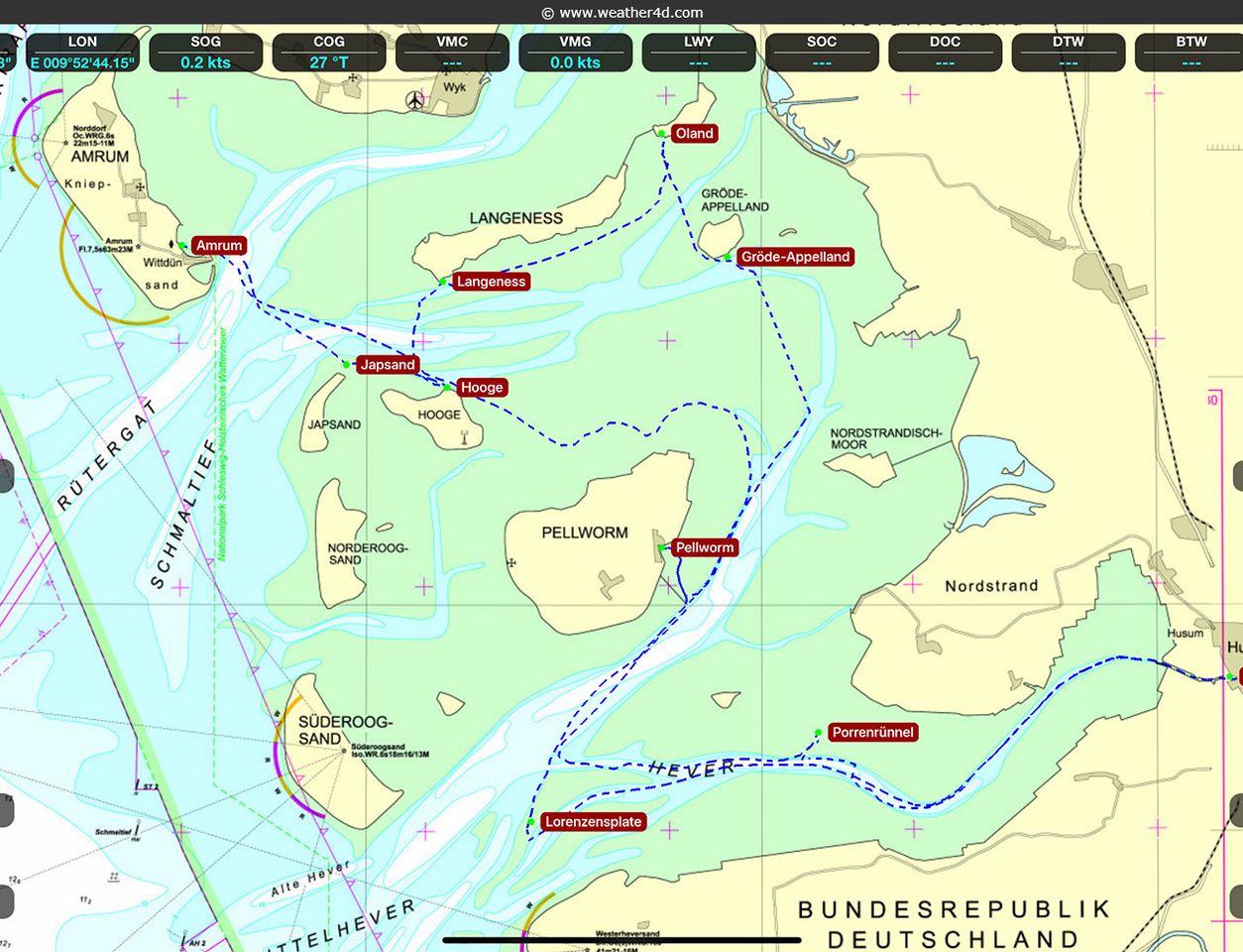 Nordfriesische Inseln & Halligen, segeln mit charisma4sea